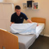 Satin 'SIBA® Sheets' - 2 Way Base Sheets - Fully Fitted | Hospital Direct
