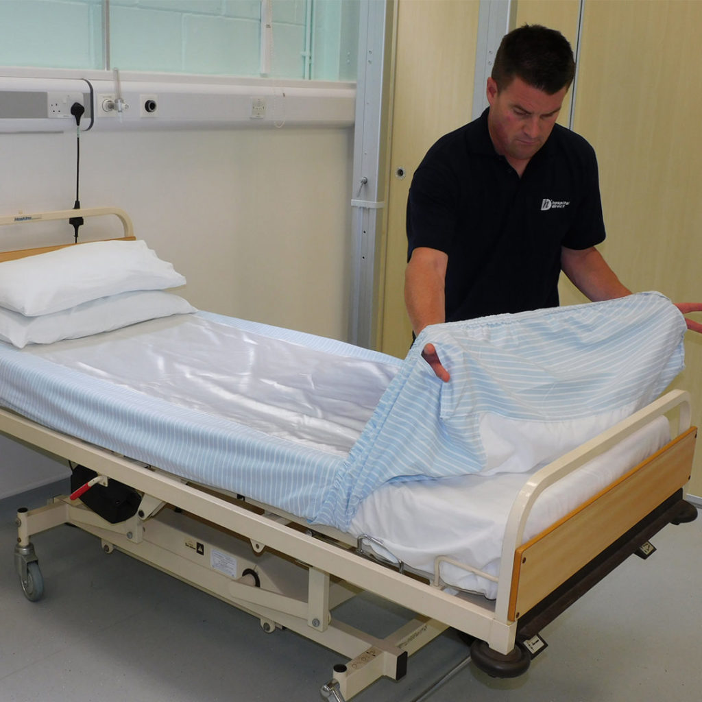 Satin 'SIBA® Sheets' - 2 Way Base Sheets - Fully Fitted | Hospital Direct