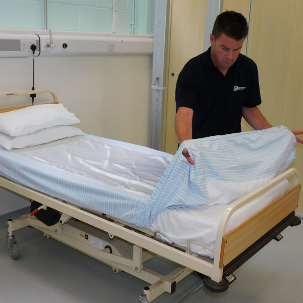 Satin 'SIBA® Sheets' - 2 Way Base Sheets - Fully Fitted | Hospital Direct