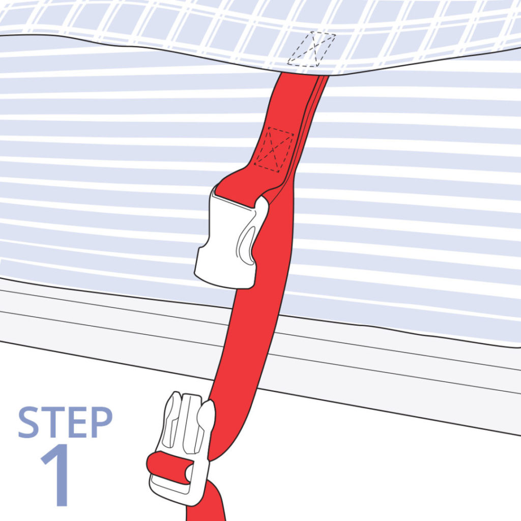 Satin 'SIBA® Sheets' - 4 Way Top Draw Sheet with Security Locking Loops ...